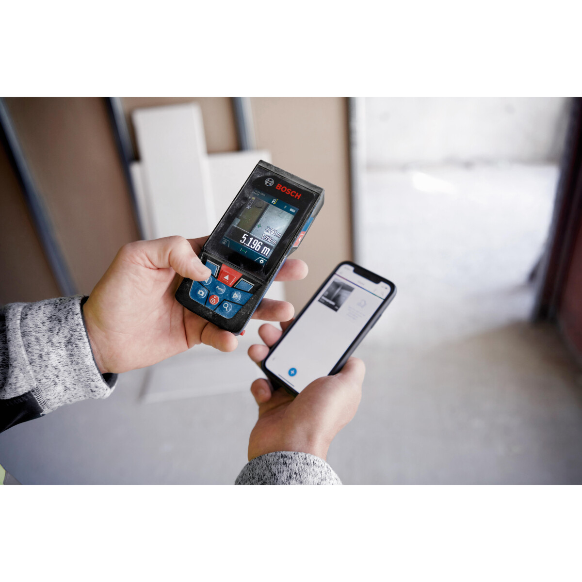 Bosch GLM 150-27 C 008 – 150M 3.6v Red Beam Laser Measure Bluetooth Connectivity from Lawson HIS