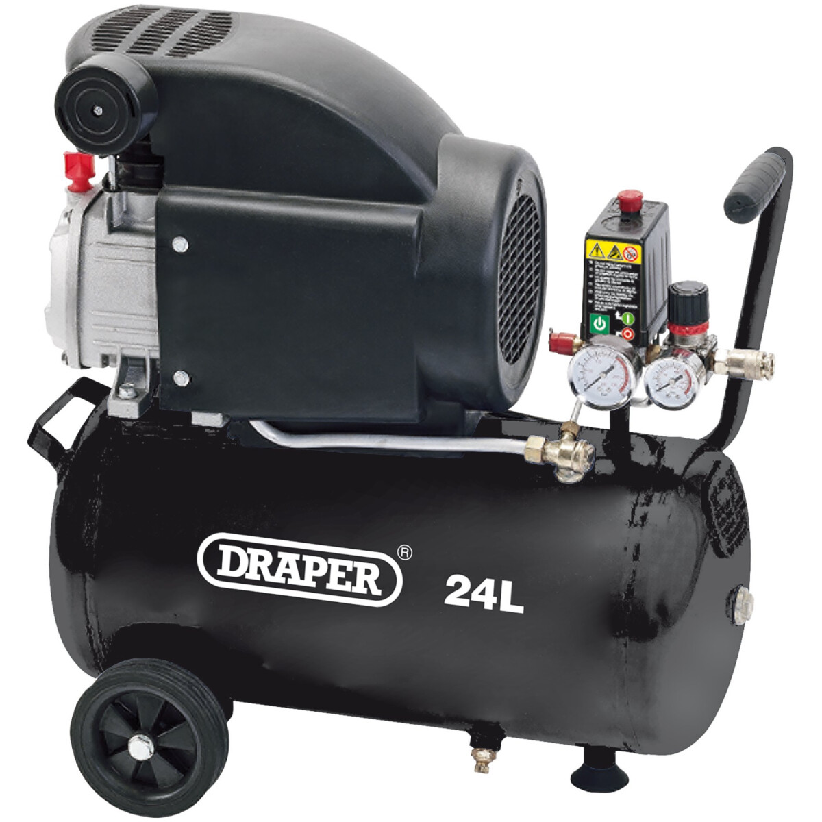 Draper 24980 DA25/207 24L 230V 1.5kW Air Compressor from Lawson HIS